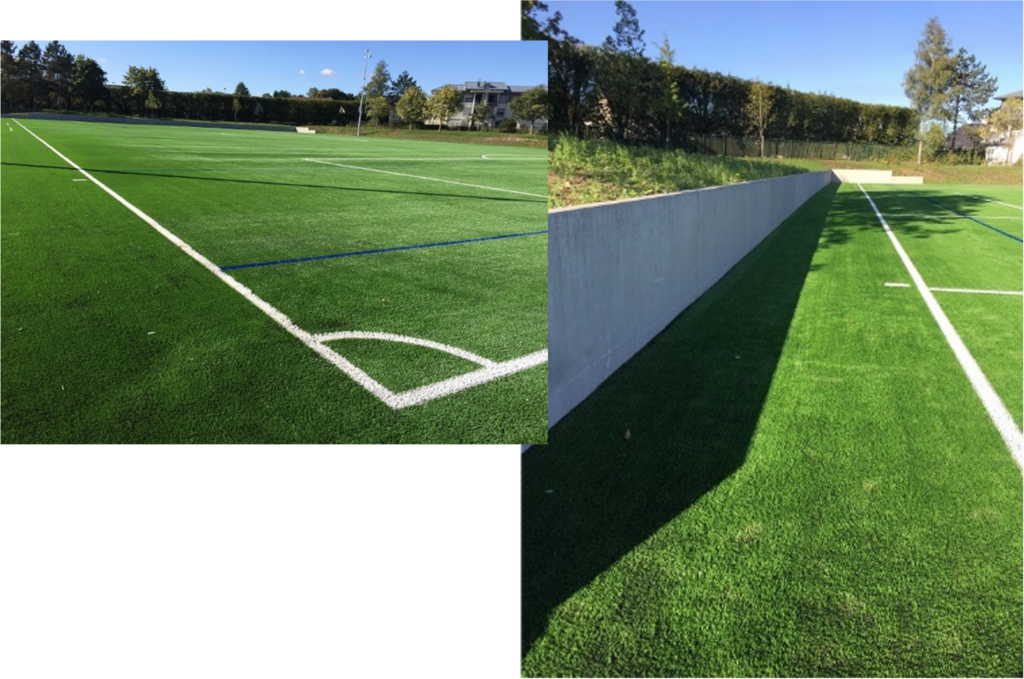 Création d'un terrain de football en gazon synthétique - Sport Initiatives